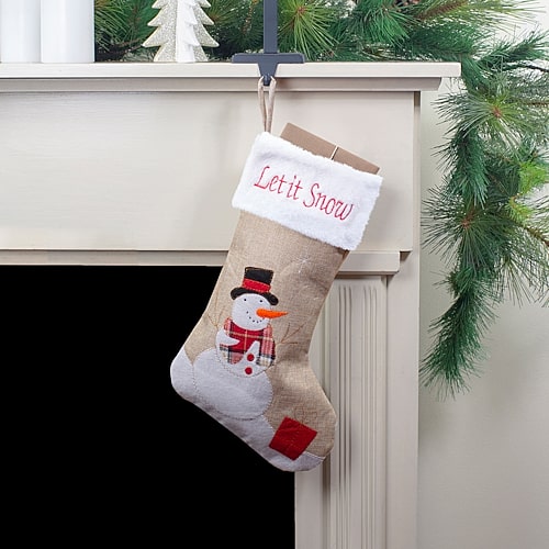 Click here for Northlight 19 Beige And Red Burlap Let It Snow Sno... prices