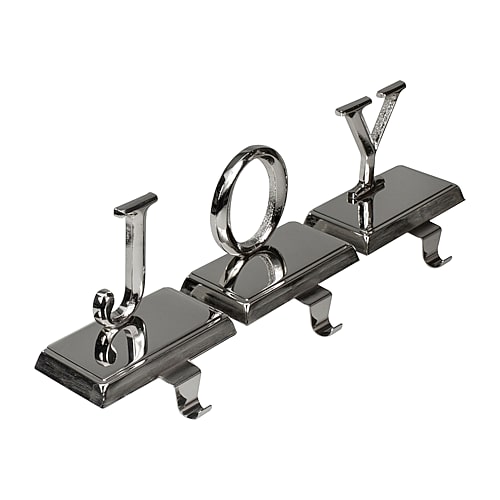 Click here for Northlight Shiny Silver Beveled Joy 5in 3-pc. Chri... prices