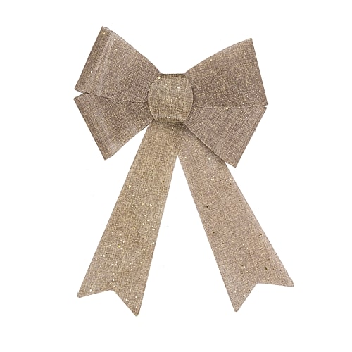 Click here for Northlight 16in Led Lighted Gold Glitter Burlap Bo... prices