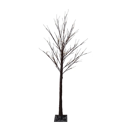 Northlight 6ft Lighted Birch Twig Tree Warm White Led Lights Christmas Yard Art  One Size  White