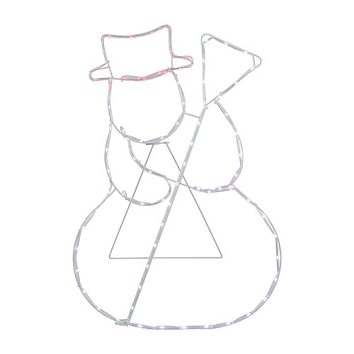 Click here for Northlight 28in Lighted Standing Snowman Silhouett... prices