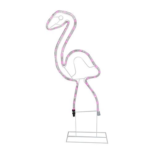 Northlight Flamingo Led Rope Light Silhouette Summer Outdoor Decoration - Pink