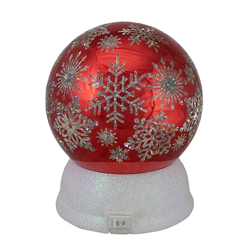Click here for Northlight 6.5in Led Shiny Red Snowflake Water Tab... prices