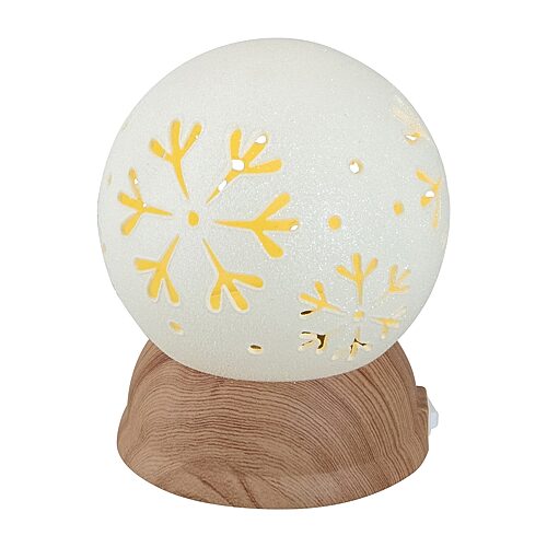 Click here for Northlight 6.5in White And Brown With Snowflakes C... prices
