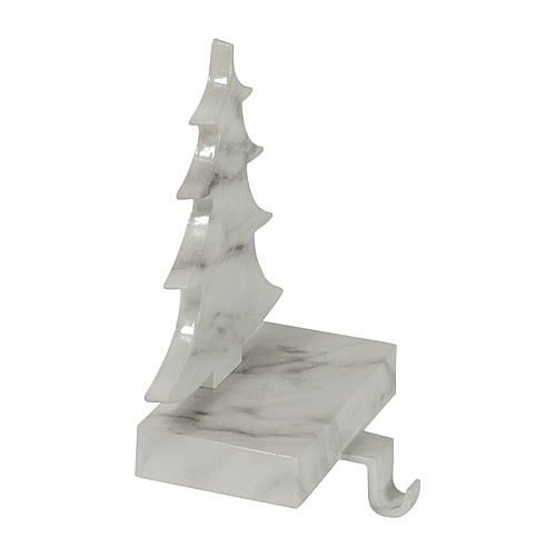 Click here for Northlight 8in White And Black Marbled Tree Christ... prices
