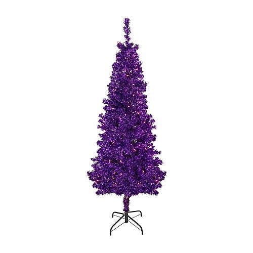 Click here for Northlight Purple Artificial Tinsel Clear Lights 6... prices