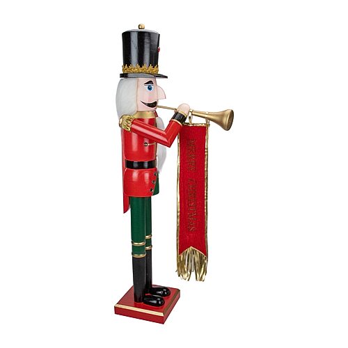 Click here for Northlight 36in Red And Green Soldier With Horn Ch... prices