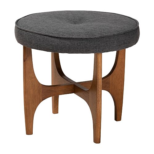 Theo Footstool  One Size  Gray