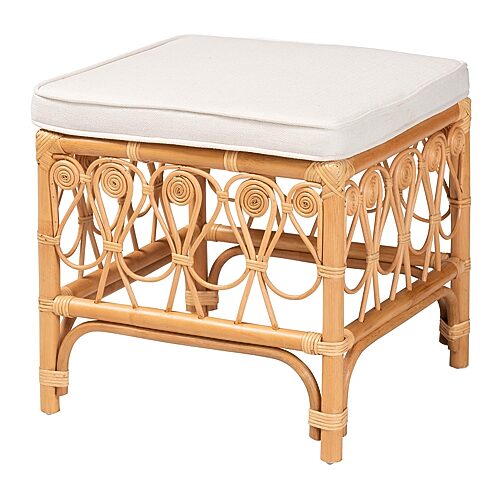 Click here for Ibiza Footstool  One Size  White prices