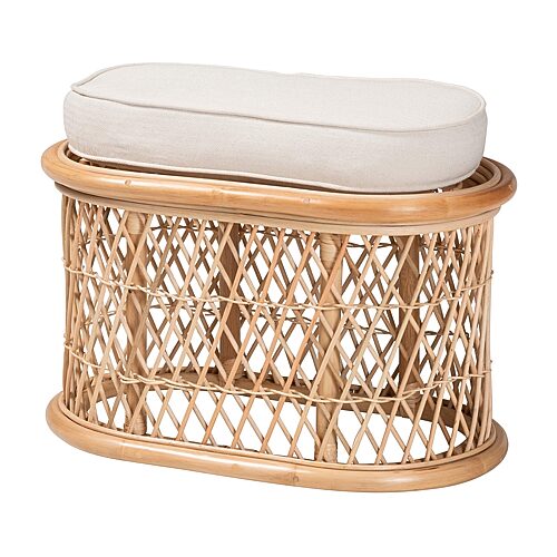 Click here for Ladonna Ottoman  One Size  White prices