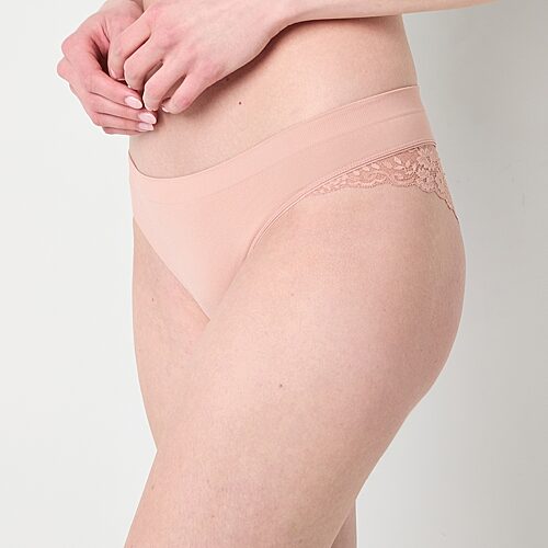 Click here for Ambrielle Seamless Lace Cheeky Panty  Medium  Pink prices