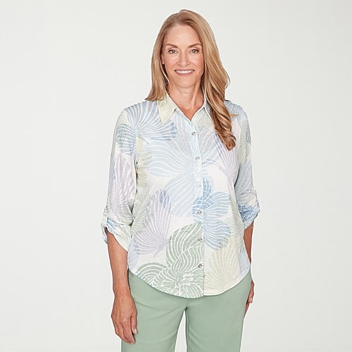 Click here for Alfred Dunner St Augustine Womens 3/4 Sleeve Blous... prices