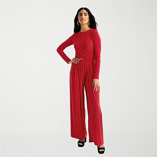 Click here for Bold Elements Womens Wide Leg Pleated Pant  X-larg... prices
