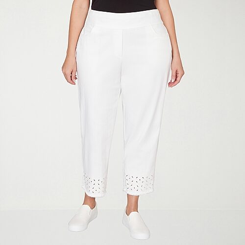 Click here for Alfred Dunner Mykonos Womens Plus Straight Mid Ris... prices