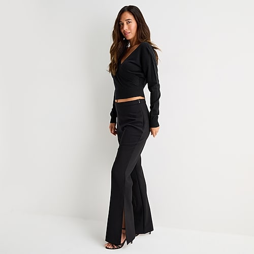 Click here for Bold Elements Womens Bootcut Mid Rise Trouser  Sma... prices