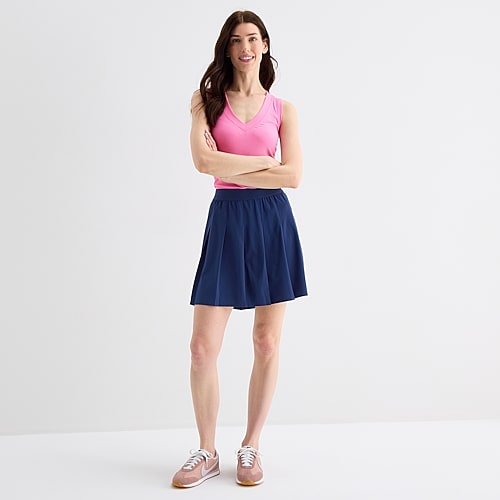 Click here for St. Johns Bay Womens Skort  Large  Blue prices