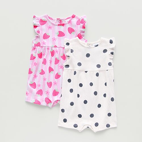 Click here for Okie Dokie Baby Girls Sleeveless 2-pc. Romper  3 M... prices