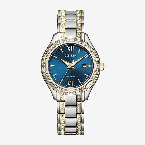 Click here for Citizen Eco-Drive Womens Silhouette Crystal Two-To... prices