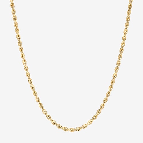 Click here for 14K Gold 16 - 30 Inch Semi-Solid Sparkle Rope Chai... prices