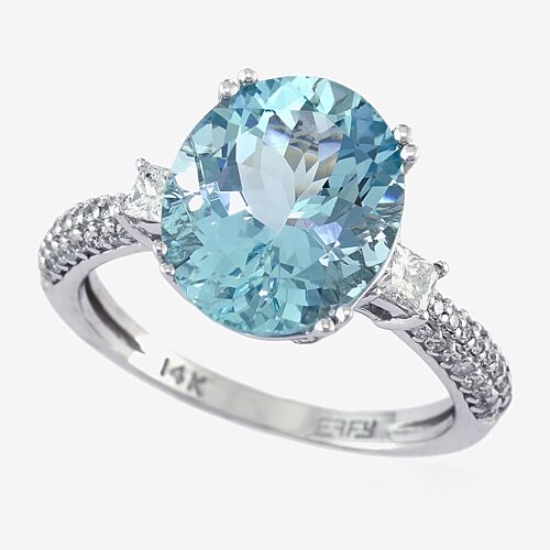 Click here for Effy Final Call Womens Genuine Blue Aquamarine & 1... prices