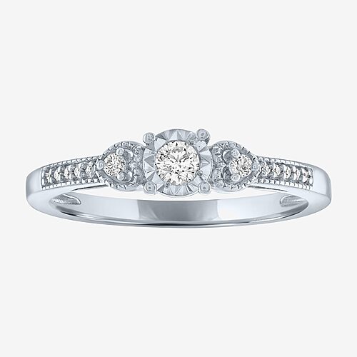 Click here for (G-H / Si2-I1) Womens 1/6 CT. T.W. Lab Grown White... prices