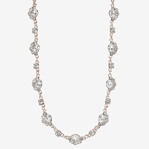 Click here for Monet Jewelry Rose Tone Womens 17 Inch Collar Neck... prices