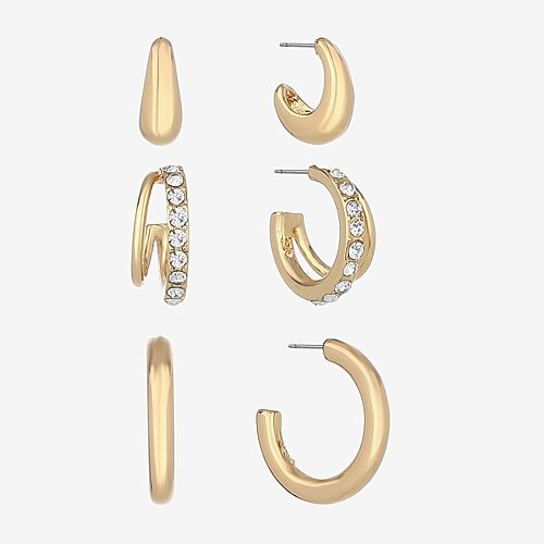 Click here for Monet Jewelry Gold Tone Womens Glass Hypoallergeni... prices