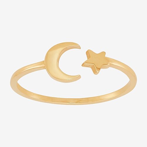 Click here for Womens 10K Gold Moon Round Star Band  7 prices