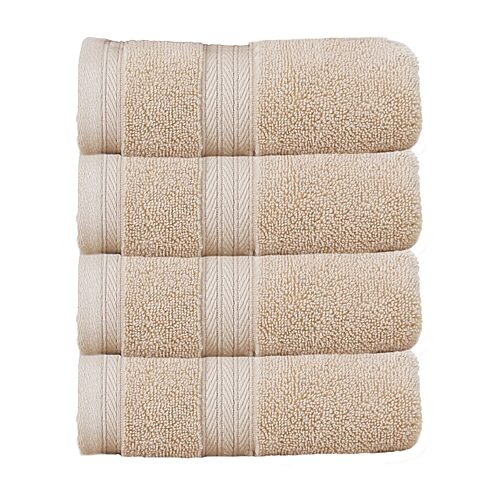 Home Weavers Inc Elegance Essentials 4-pc. Solid Hand Towel  One Size  Beige