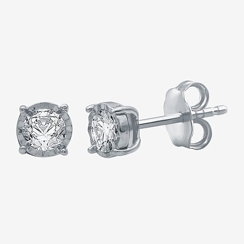 Click here for 1/3 CT. T.W. Natural White Diamond 10K Gold 4.8mm... prices