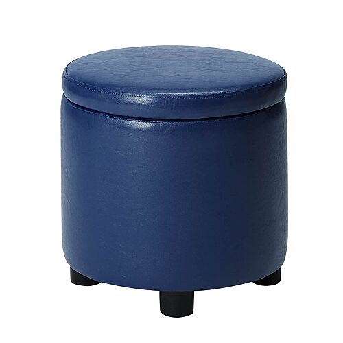 Click here for Designs4Comfort Round Storage Ottoman  One Size  B... prices