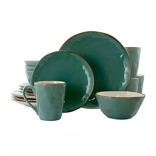 Click here for Elama Carribean Tide 16-pc. Stoneware Dinnerware S... prices
