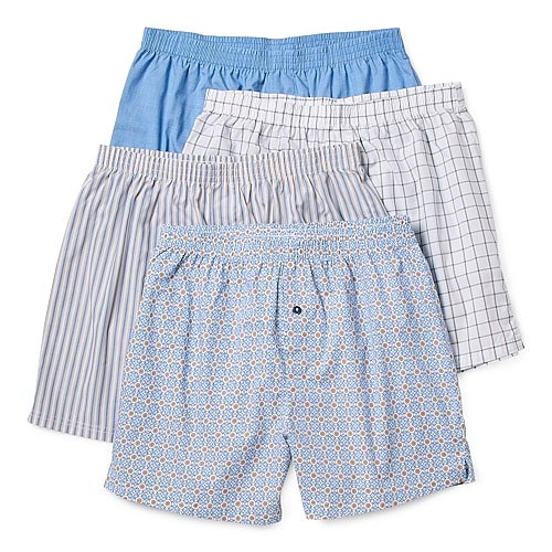 Click here for Stafford Woven Mens 4 Pack Boxers 305919  Medium... prices