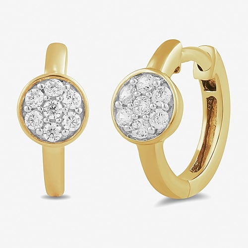 Click here for Womens 1/5 CT. Lab Grown White Diamond 14K Gold Ov... prices