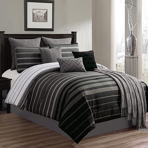 Click here for Riverbrook Home Barkley 10-pc. Stripes Midweight C... prices