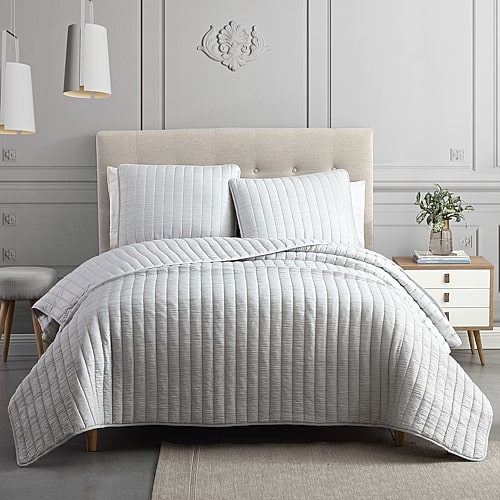 Click here for Riverbrook Home Moonstone 3-pc. Solid Quilt Set  O... prices