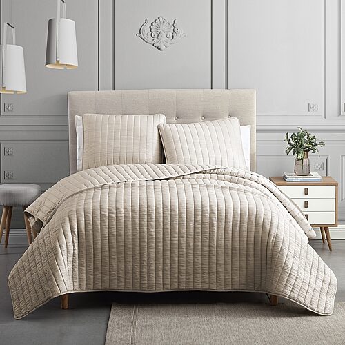 Click here for Riverbrook Home Moonstone 3-pc. Solid Quilt Set  O... prices