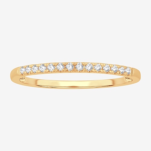 Click here for Womens 1/10 CT. T.W. Natural White Diamond 10K Gol... prices