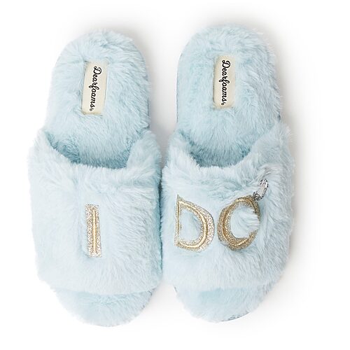 Click here for Dearfoams Lane Bridal Womens Memory Foam Slip-On S... prices