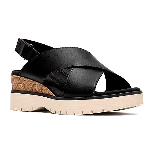 Click here for Clarks Womens Diaz Wedge Sandals  7 Medium  Black prices