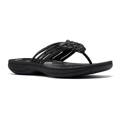 Click here for Clarks Cloudsteppers Womens Breeze Gem Flip-Flops... prices