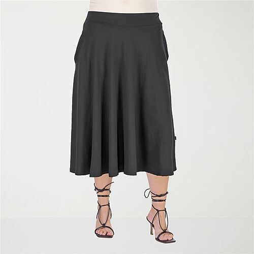 Click here for Plus Size 24/7 Comfort Apparel Pleated Pocket Midi... prices