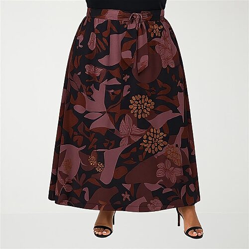 Click here for 24seven Comfort Apparel Plus Size Fall Floral Prin... prices