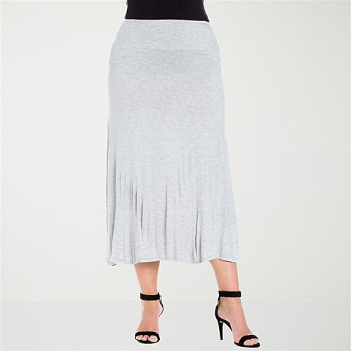 Click here for Plus Size 24/7 Comfort Apparel Elastic Waist Maxi... prices