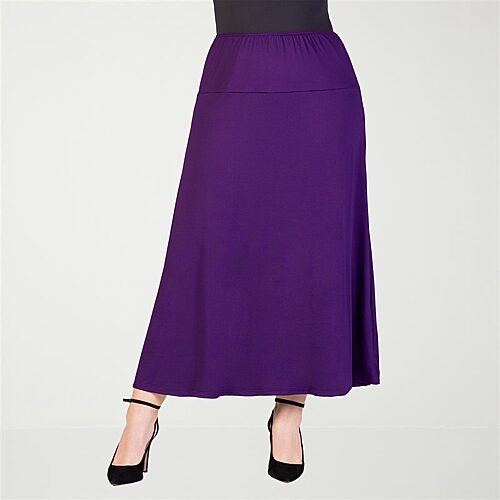 Click here for Plus Size 24/7 Comfort Apparel Elastic Waist Maxi... prices