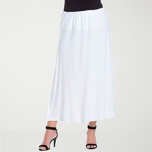 Click here for Plus Size 24/7 Comfort Apparel Elastic Waist Maxi... prices