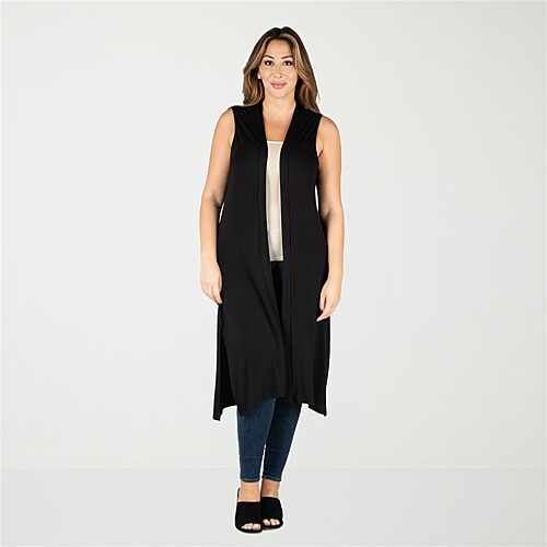 Click here for Plus Size 24/7 Comfort Apparel Long Sleeveless Car... prices