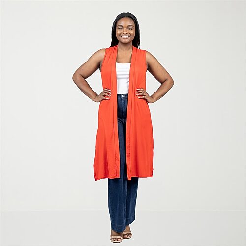 Click here for Plus Size 24/7 Comfort Apparel Long Sleeveless Car... prices