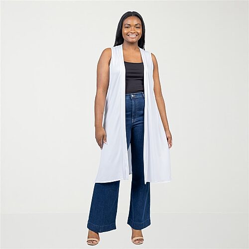 Click here for Plus Size 24/7 Comfort Apparel Long Sleeveless Car... prices