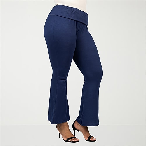 Click here for 24seven Comfort Apparel Plus Size Black Bell Botto... prices